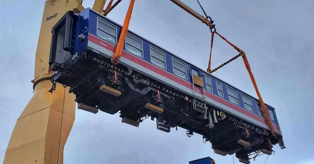 The First Class S14 DEMU Has Arrived in Sri Lanka